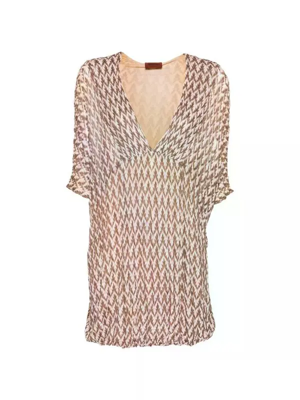 Missoni Zigzag Beach Dress - Brown