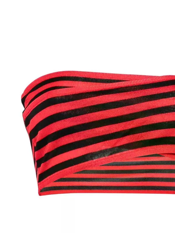 Celine 2000s Striped Crop Top