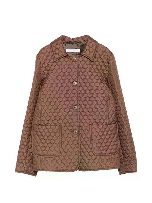 Miu Miu Quilted Design Single-breasted Coat