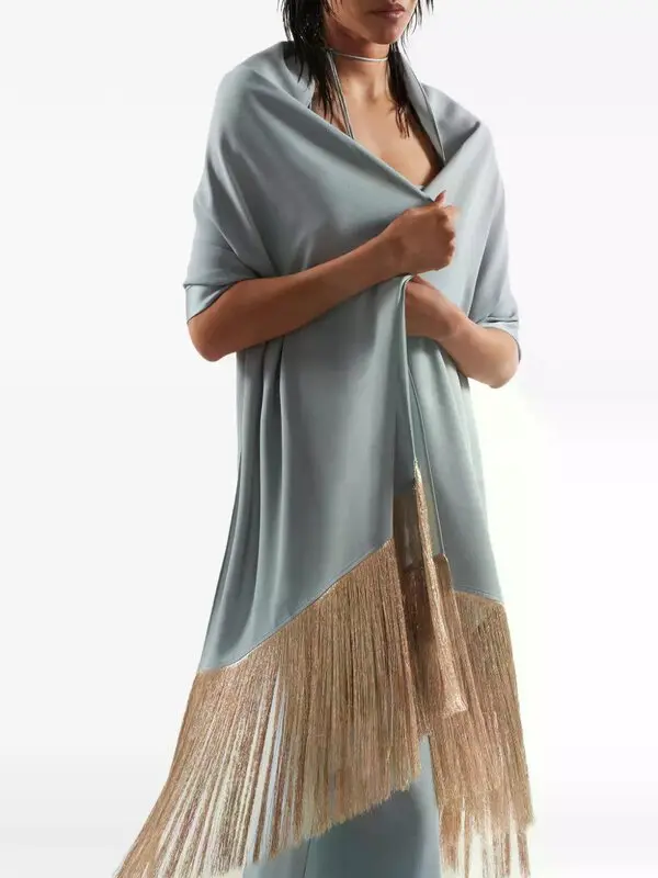 TALLER MARMO Zizi Stole Fringed Scarf