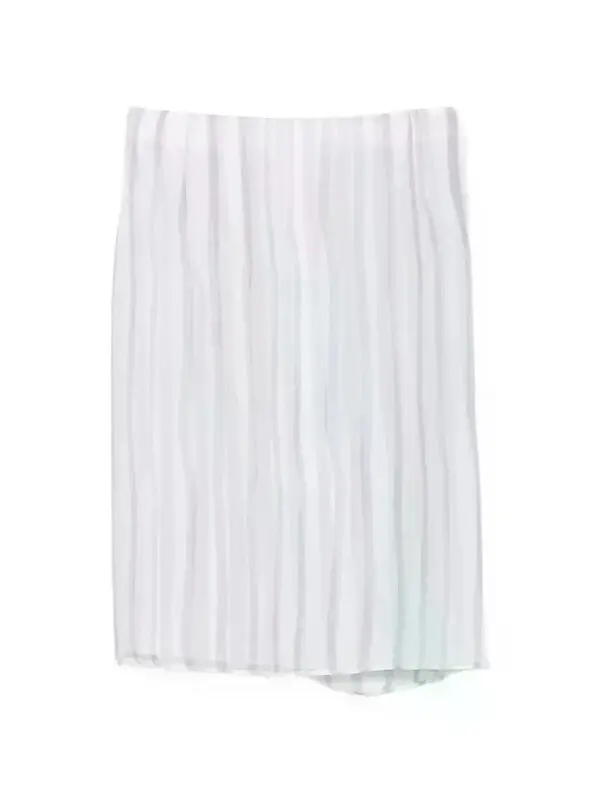 JIL SANDER 2000s Striped Midi Skirt