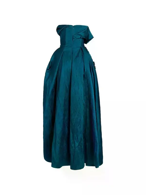 Erdem Embroidered Textured Gown