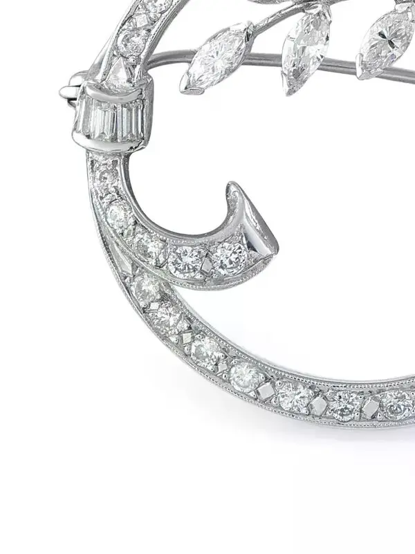 LB EXCLUSIVE Leaf Diamond Brooch
