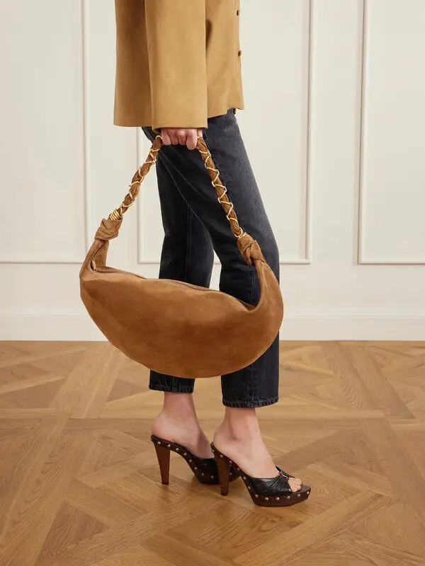 Saint Laurent Amalia Small Suede Shoulder Bag