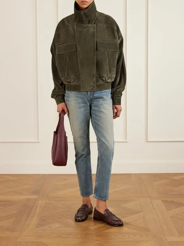 Saint Laurent Le 5 À 7 Leather Shoulder Bag - Red