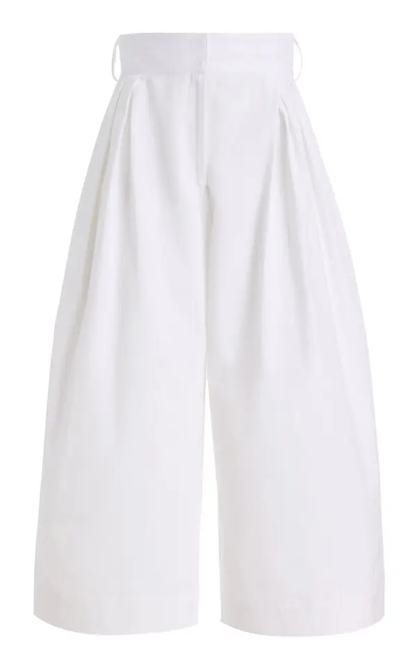 Rosie Assoulin Cotton Poplin Culotte Pants