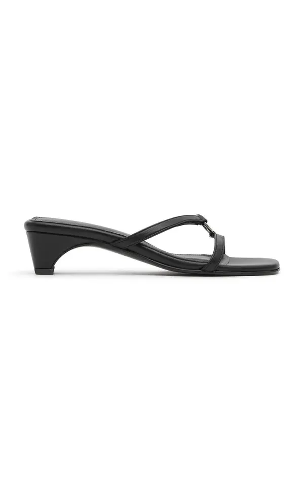 ST. AGNI Multi Strap Mid Heel Sandals