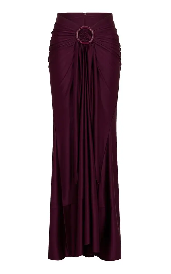 Rabanne Buckled Midi Skirt