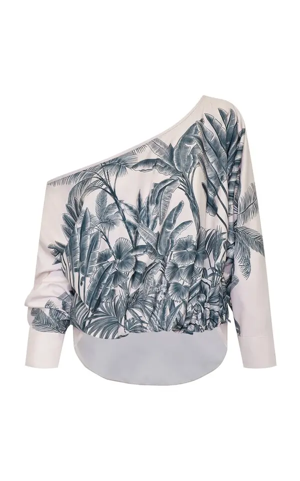 ANDRES OTALORA Printed Crepe De Chine Blouse - Print