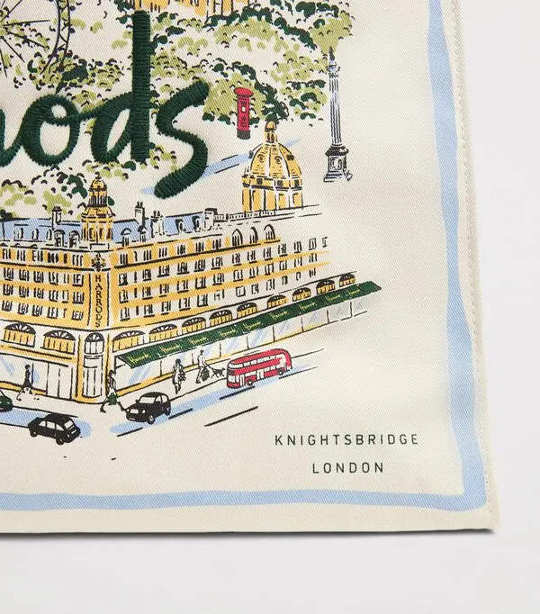 Harrods Canvas City Stories Tote Bag - Ivory