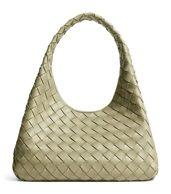 Bottega Veneta Small Campana Shoulder Bag - Grey