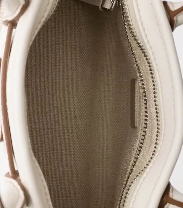 Prada Small Linen-leather Bonnie Top-handle Bag