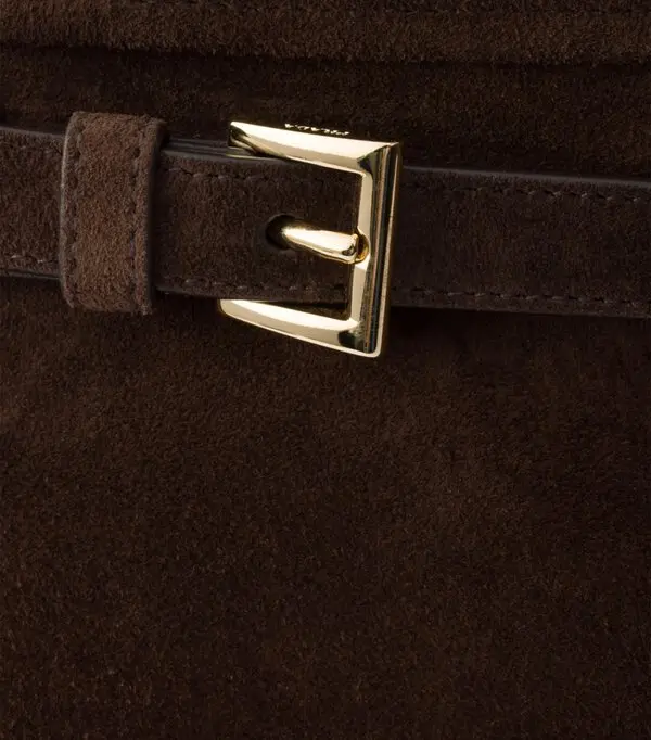 Prada Large Suede Bonnie Shoulder Bag