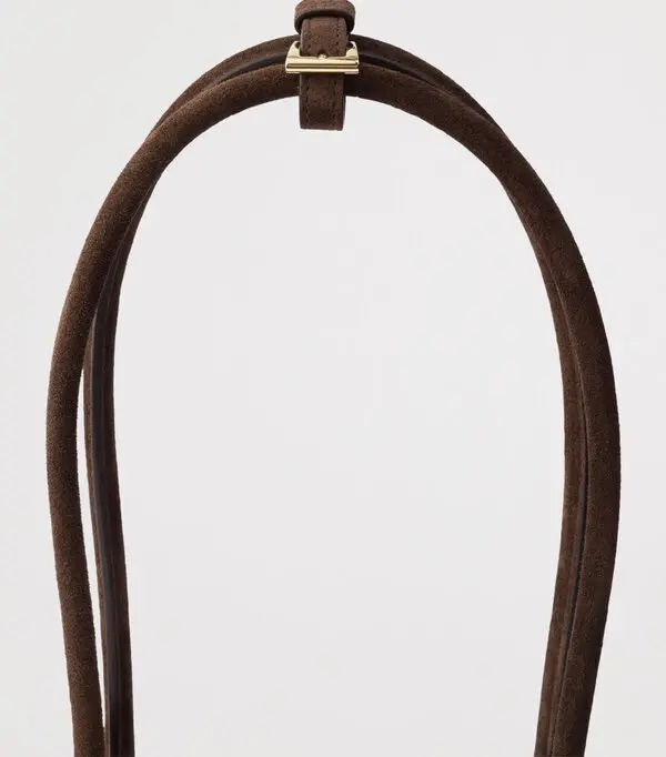 Prada Large Suede Bonnie Shoulder Bag