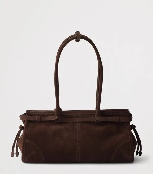 Prada Medium Suede Bonnie Shoulder Bag