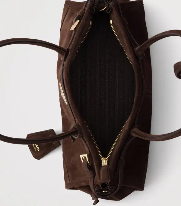 Prada Medium Suede Bonnie Shoulder Bag