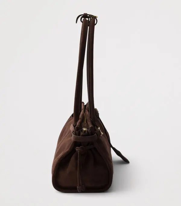 Prada Medium Suede Bonnie Shoulder Bag