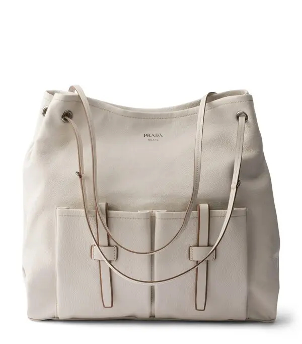 Prada Large Leather Route Shoulder Bag