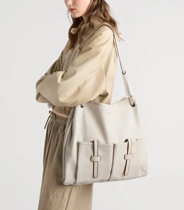 Prada Large Leather Route Shoulder Bag