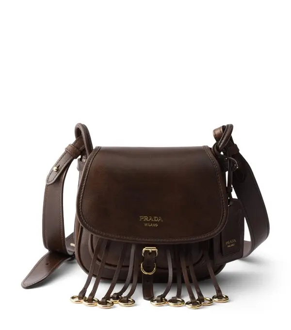 Prada Mini Leather Corsaire Shoulder Bag