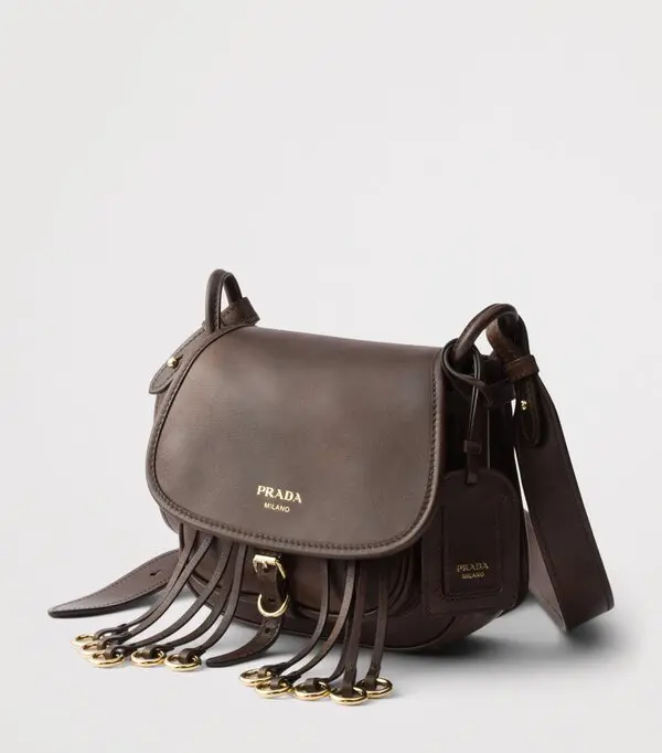 Prada Mini Leather Corsaire Shoulder Bag