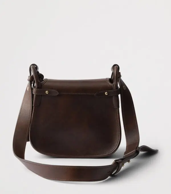 Prada Mini Leather Corsaire Shoulder Bag