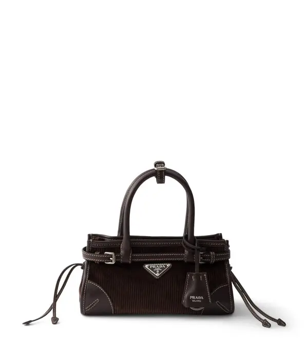 Prada Small Corduroy Bonnie Shoulder Bag