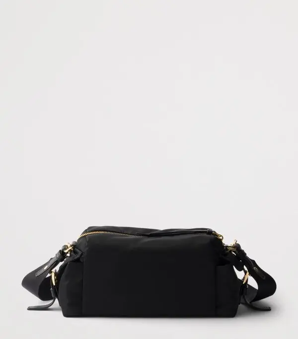 Prada Small Re-nylon And Leather Explore Shoulder Bag