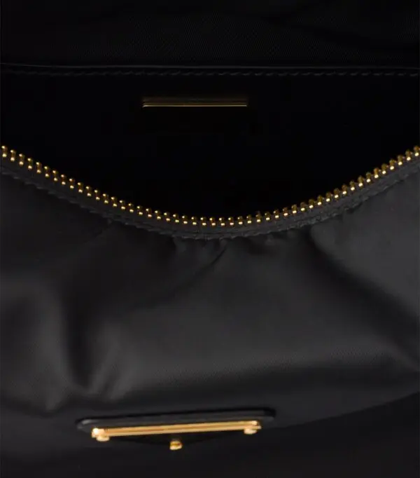 Prada Small Re-nylon And Leather Explore Shoulder Bag