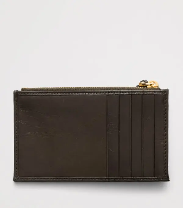 Prada Saffiano Leather Zip Card Holder
