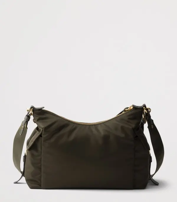 Prada Large Re-nylon And Leather Explore Shoulder Bag