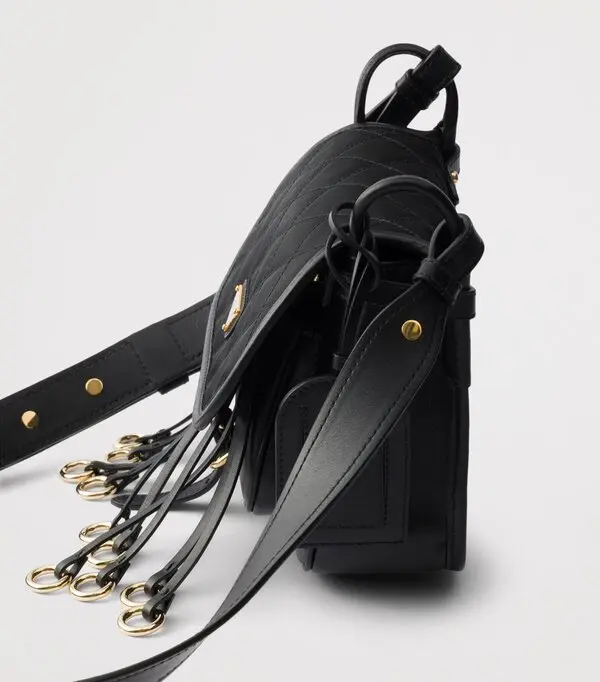 Prada Re-nylon And Leather Corsaire Shoulder Bag