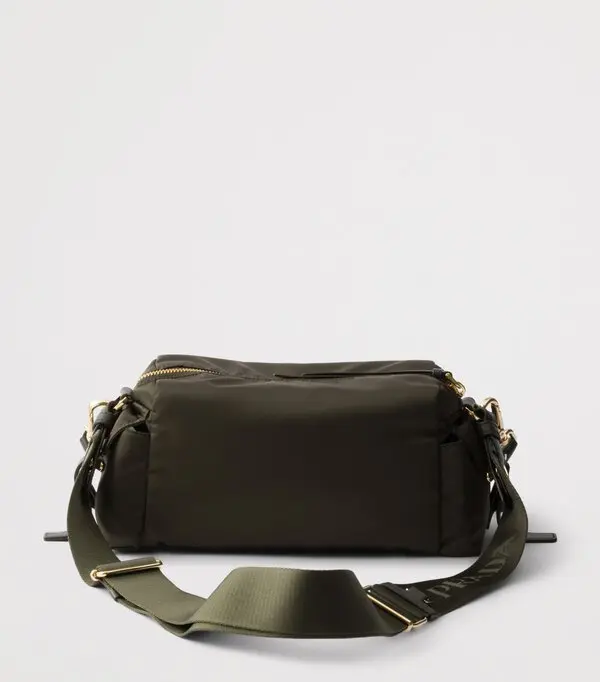 Prada Small Re-nylon And Leather Explore Shoulder Bag