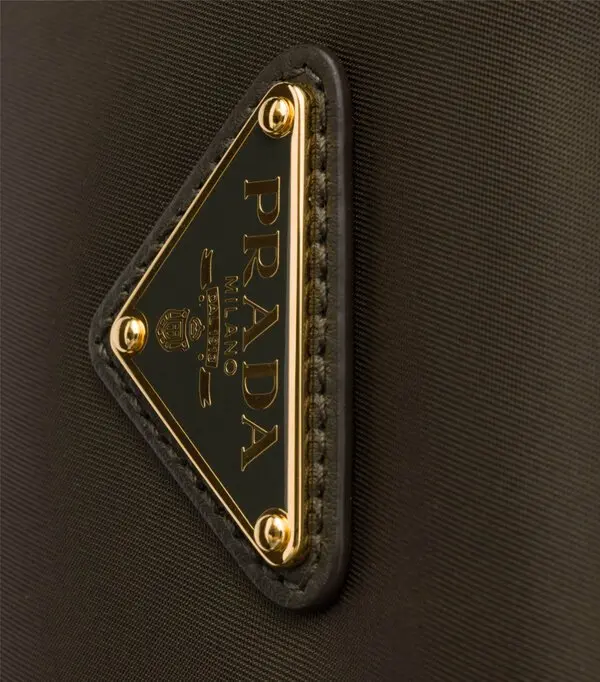 Prada Small Re-nylon And Leather Explore Shoulder Bag