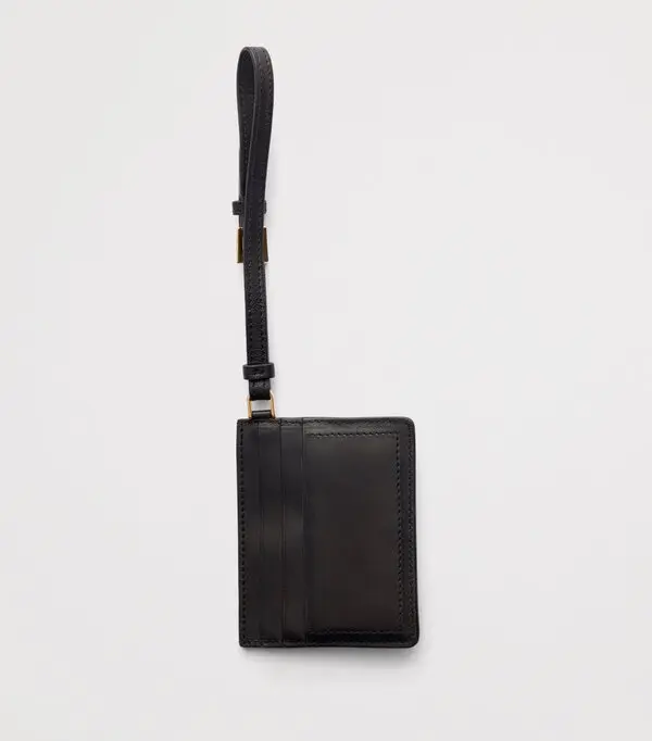 Prada Leather Triangle Card Holder