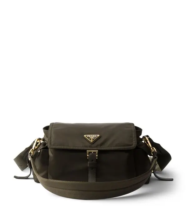 Prada Medium Re-nylon And Leather Explore Shoulder Bag