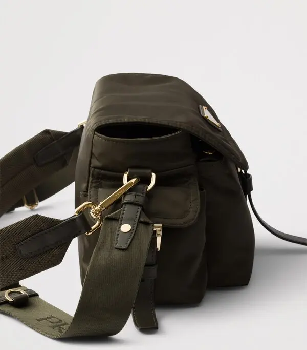 Prada Medium Re-nylon And Leather Explore Shoulder Bag