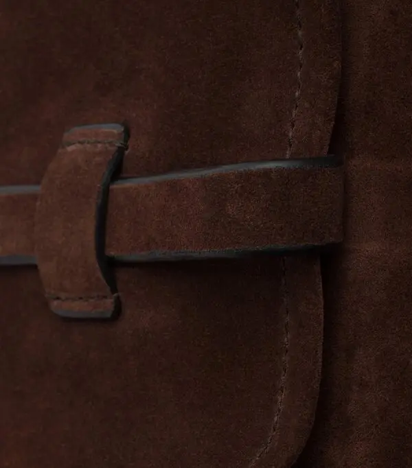 Prada Large Suede Route Shoulder Bag