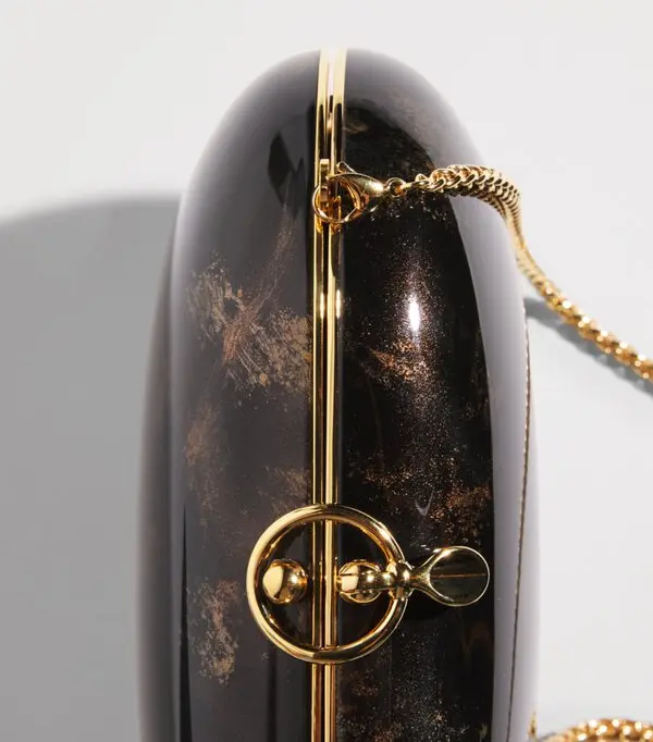 Jeffrey Levinson Oval Elina Clutch Bag - Brown