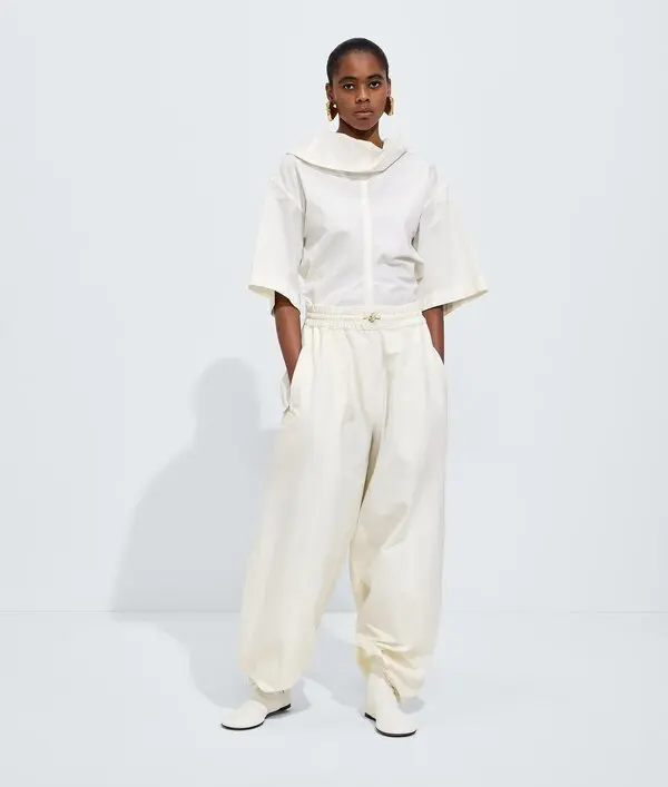 Bottega Veneta Compact Cotton Toile Trousers