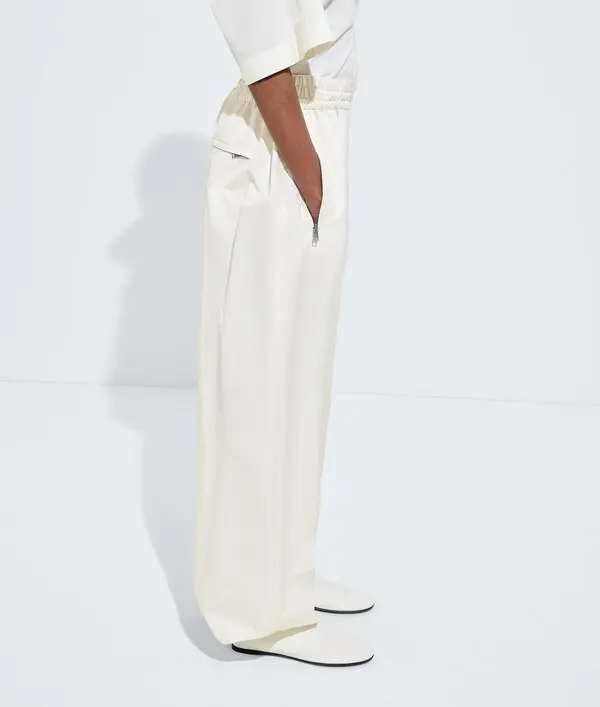 Bottega Veneta Compact Cotton Toile Trousers