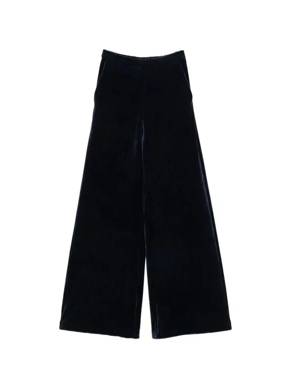 FORTE_FORTE Velvet Wide-leg Trousers