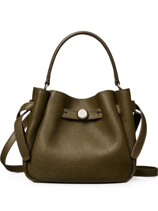Tory Burch Romy Mini Leather Bucket Bag