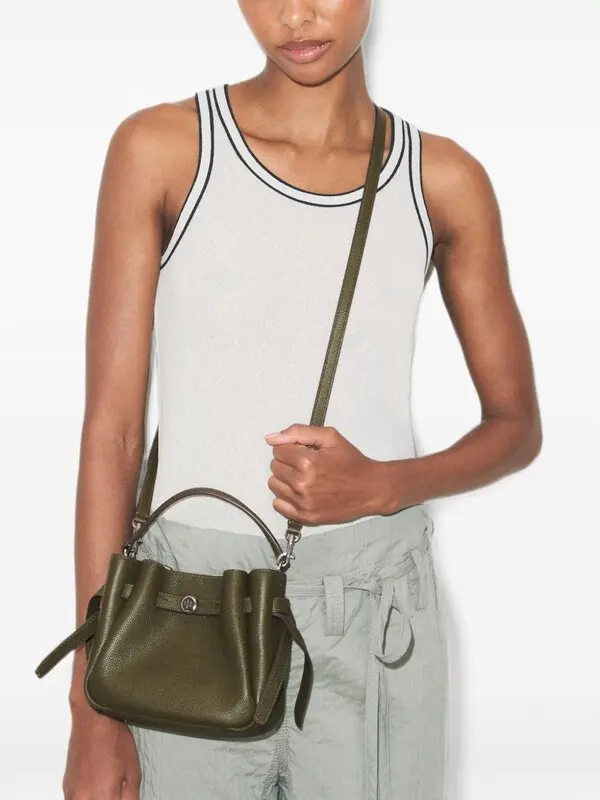 Tory Burch Romy Mini Leather Bucket Bag