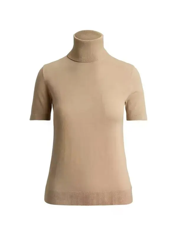 Ralph Lauren Fine Knit Short Sleeve Roll Neck Sweater