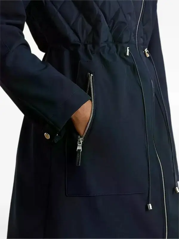 Ralph Lauren Quilted Panel Drawstring Coat