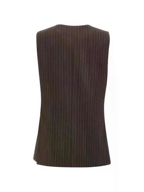 Marella Ranghi Pinstripe Knitted Gilet