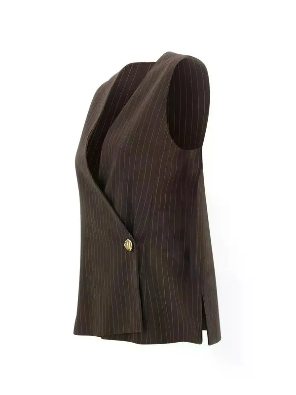 Marella Ranghi Pinstripe Knitted Gilet