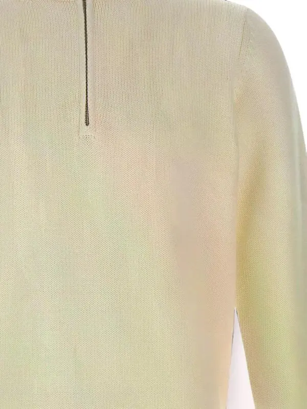 FILIPPO DE LAURENTIIS Half-zip Merino Wool Sweater