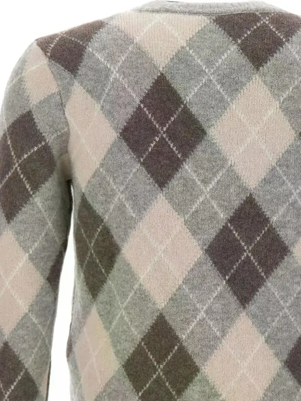 Eleventy Argyle-pattern Sweater